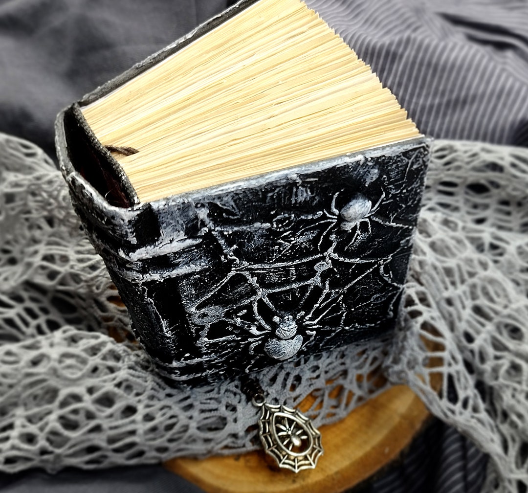 Minimalist Grimoire Journal Gothic Tiny Books With Spider Goth Creepy ...