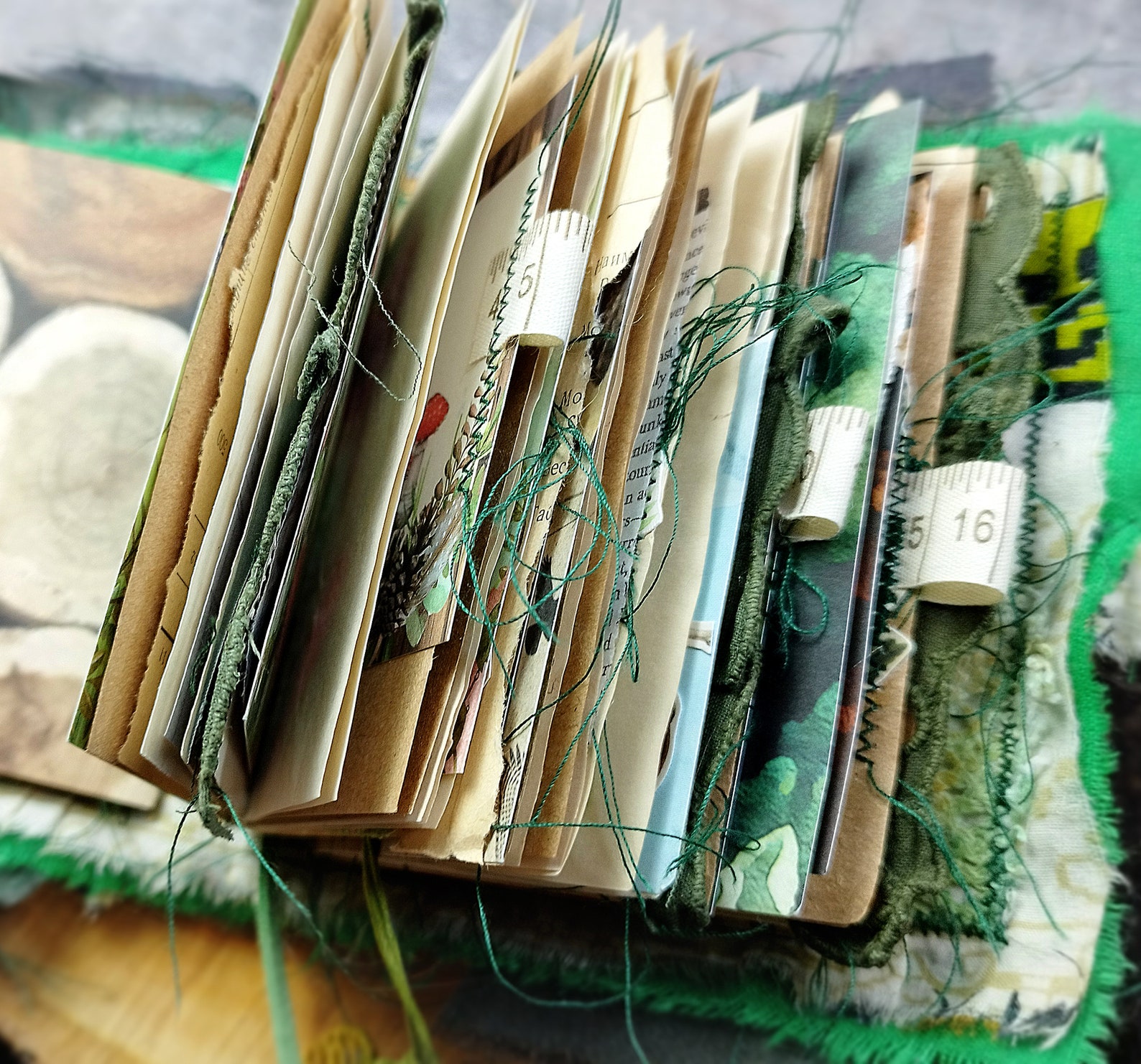Mini Botanical Forest Herb Journal, Junk Journal Handmade Book Kit ...