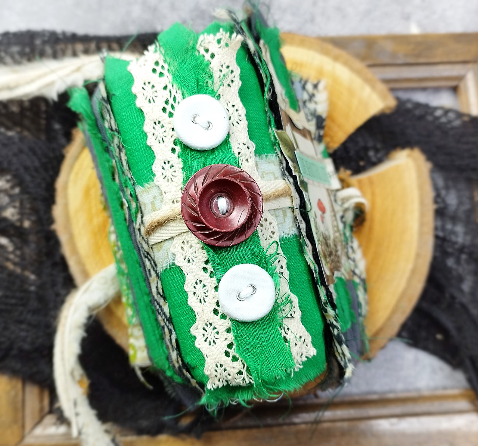 Mini Botanical Forest Herb Journal, Junk Journal Handmade Book Kit ...