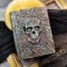 Grimoire Journal With Skull, Gothic Journal 4x6, Horror Journal ...