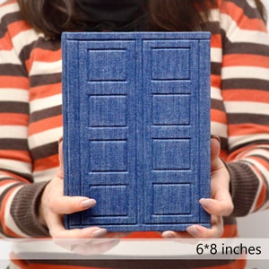 River Song Diary 3x4 With 100 Sheets, Blue Mini Journal, Cloth Notepad ...