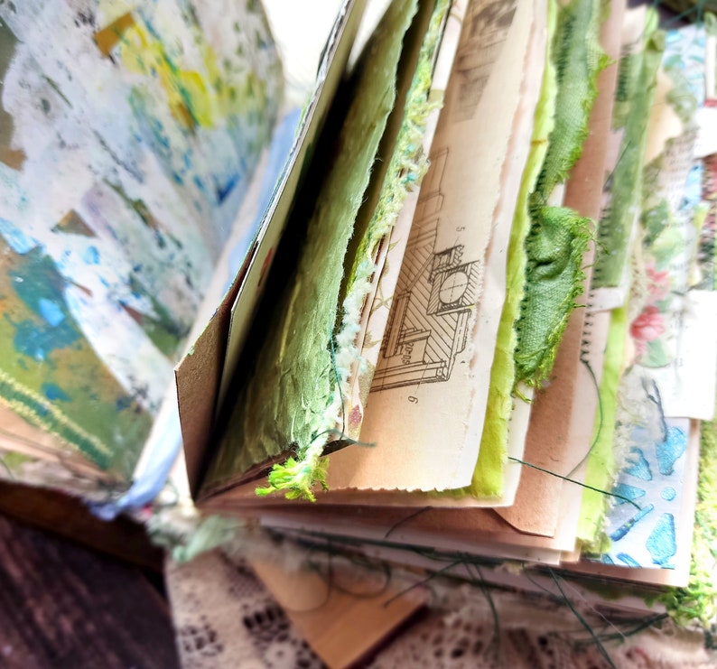 Botanical Floral Herb Journal Junk Journal Handmade Book Kit - Etsy