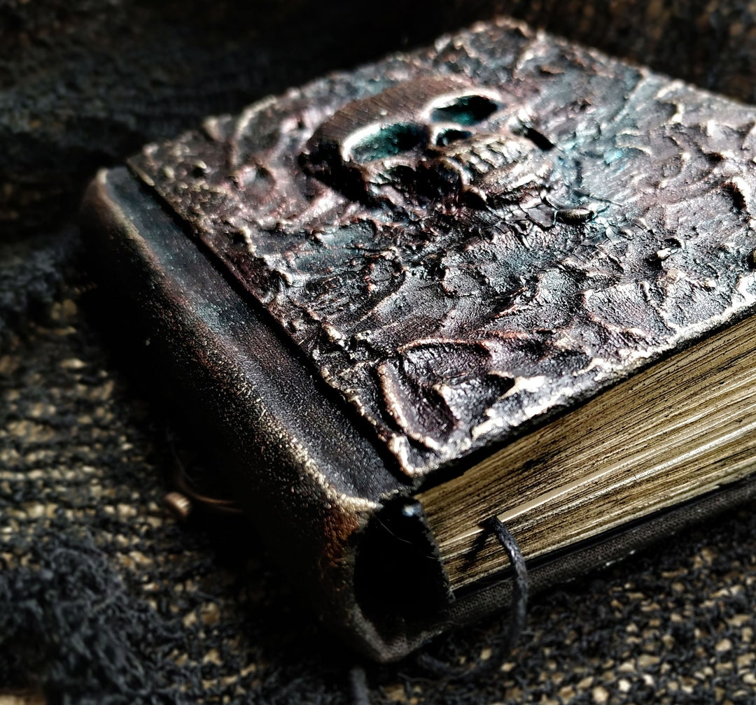 Goth Journal With Skull, Horror Journal 3x4, Halloween Spellbook ...