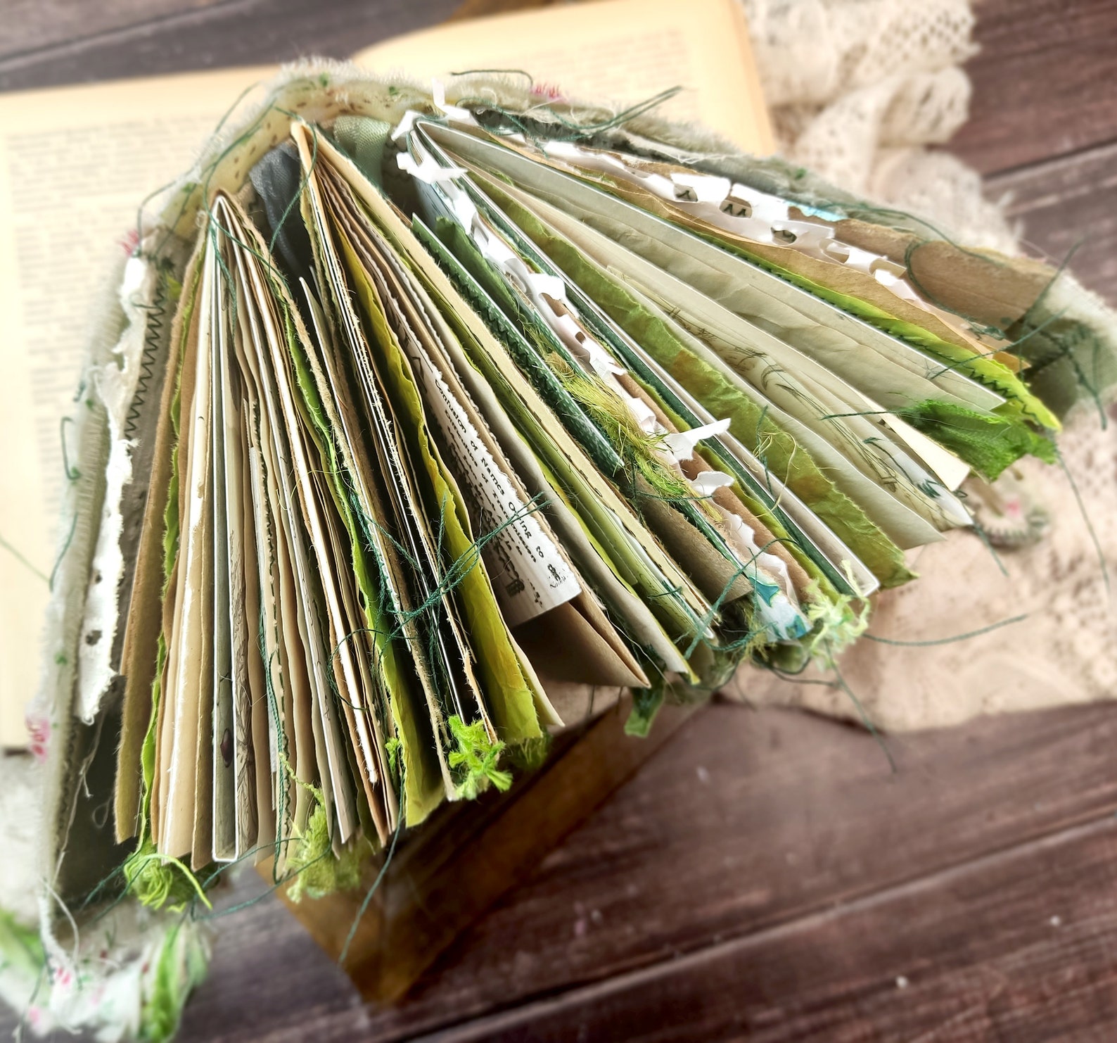 Botanical Floral Herb Journal Junk Journal Handmade Book Kit - Etsy