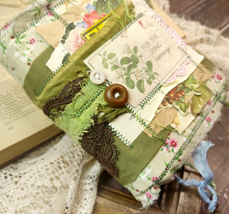 Botanical Floral Herb Journal Junk Journal Handmade Book Kit - Etsy