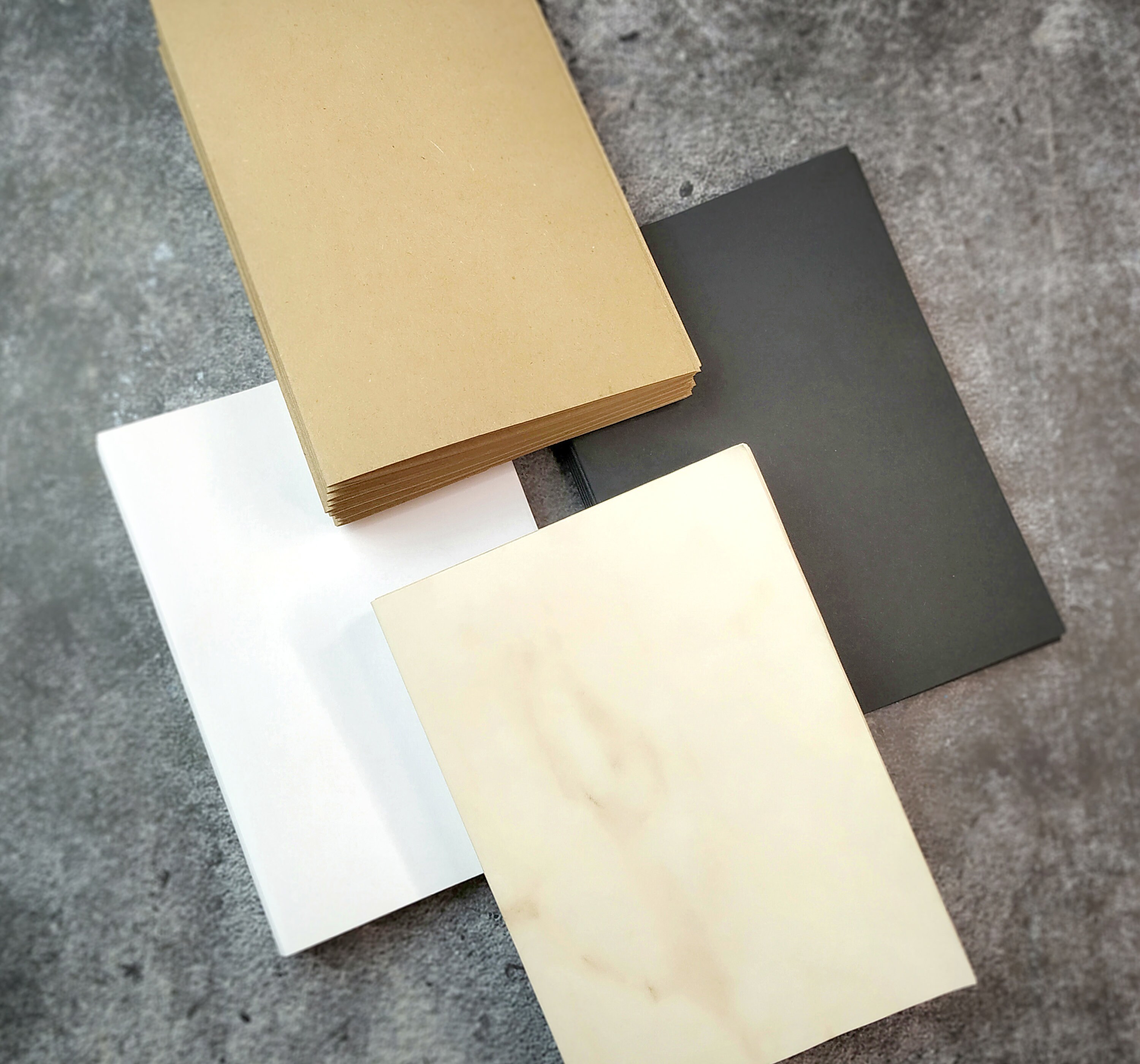 A5 Journal Refill Paper: Handmade Aged, Kraft, Black, White - Etsy