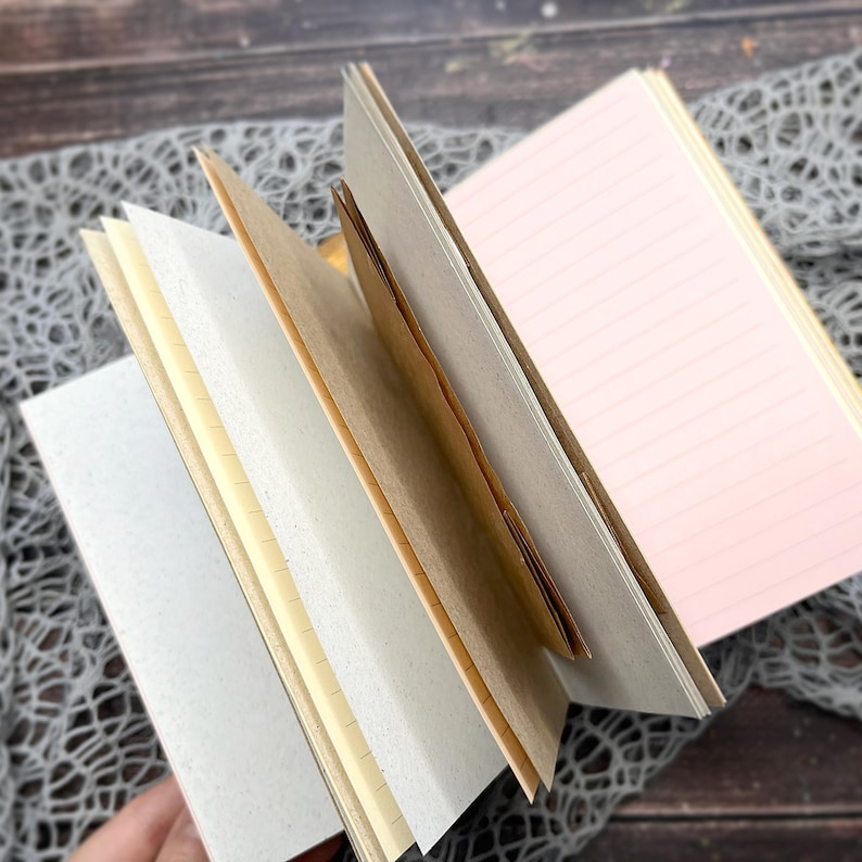 Mixed Paper Junk Journal A6, Creative Travel Wanderlust Diary, Our Vows ...