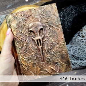 Goth Journal, Horror Mini 3x4 Journal, Hardcover Book With Skull, Book ...