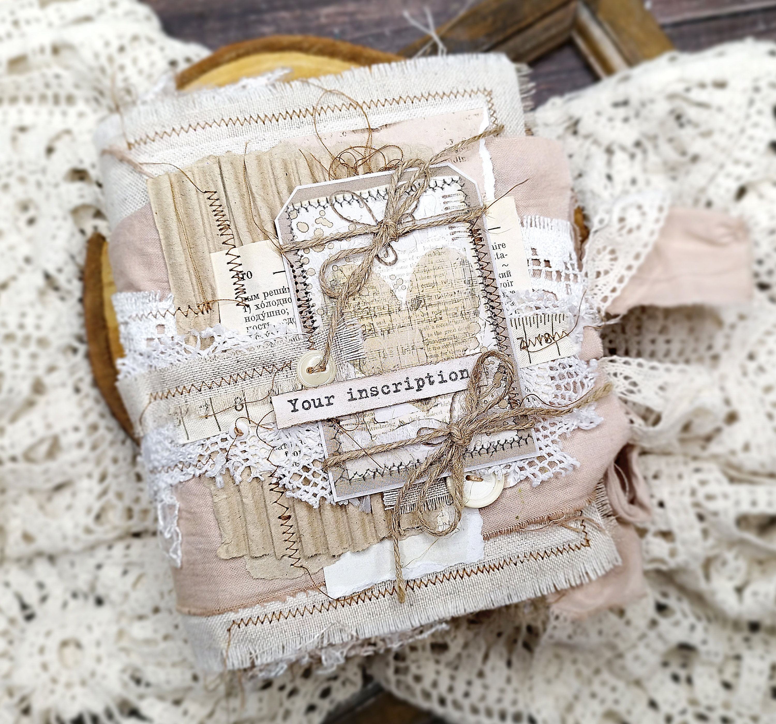 Personalized Basic Junk Journal Handmade Book Kit With Many Pockets ...