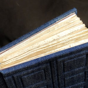 River Song Diary 3x4 With 100 Sheets, Blue Mini Journal, Cloth Notepad ...