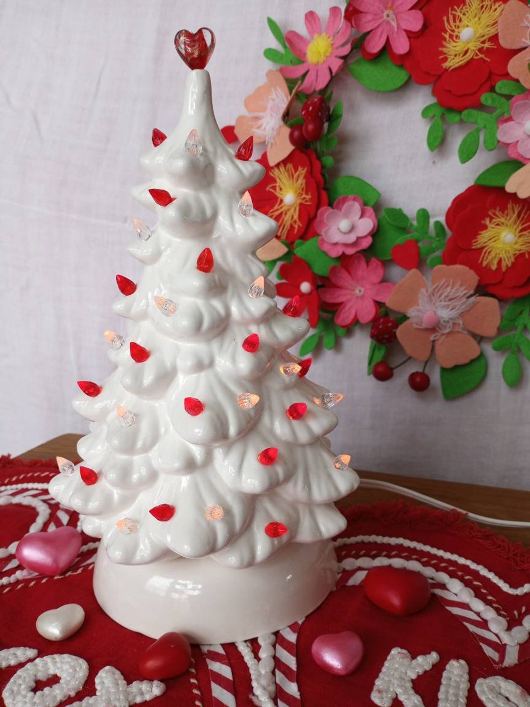 Wide Valentine's Day Ceramic Tree - Etsy