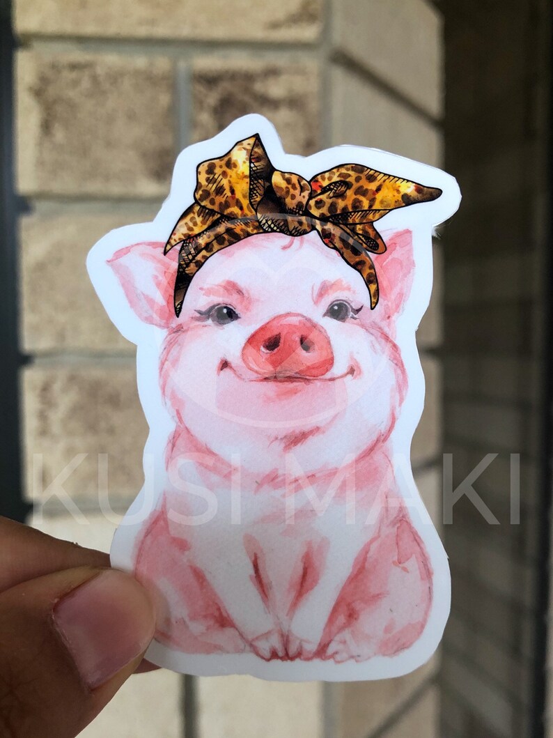 Cute Piggy Vinyl Sticker Set or Individual Stickers Great - Etsy