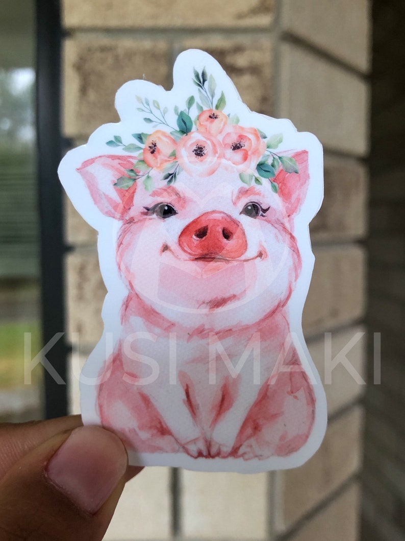 Cute Piggy Vinyl Sticker Set or Individual Stickers Great - Etsy