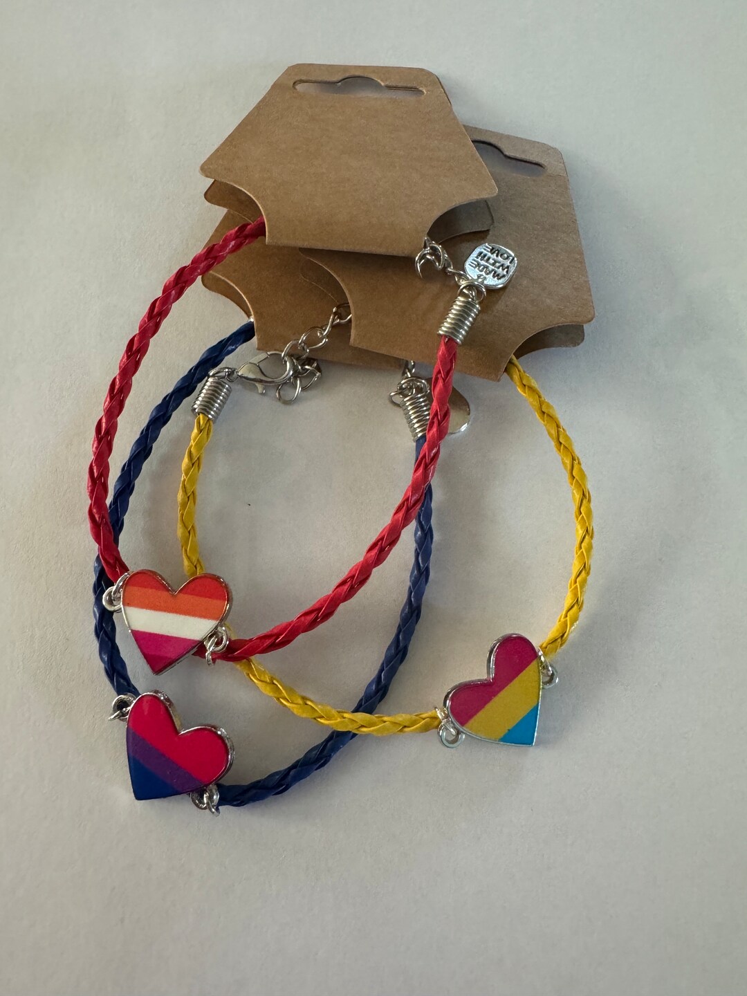 Handmade Braided Bracelets PRIDE 3 Pack BFF Friendship Bracelets - Etsy