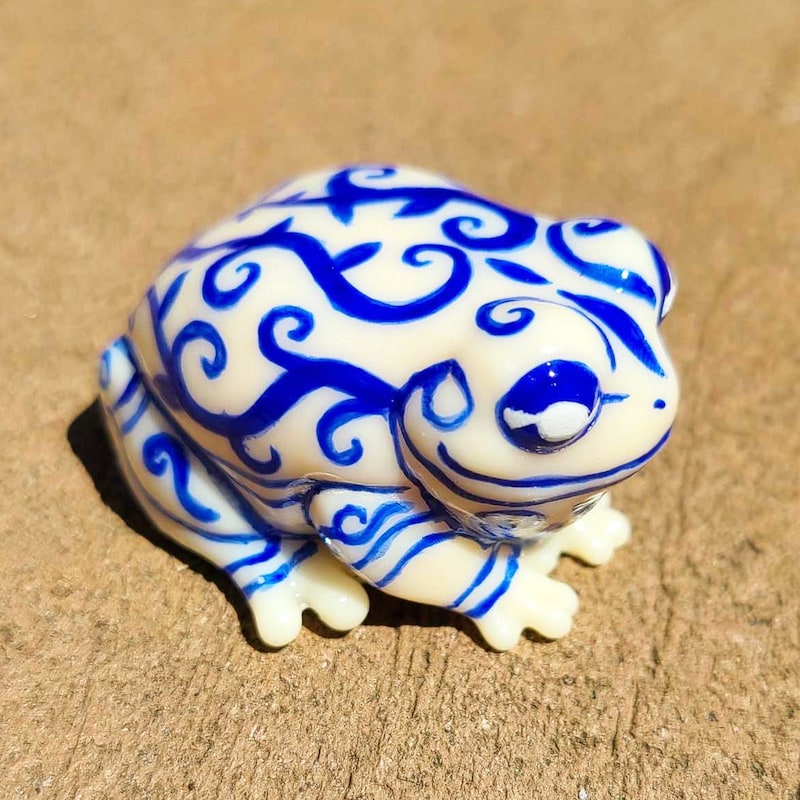 Porcelain Frog - Etsy
