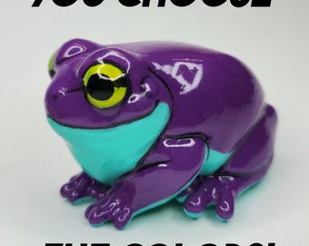 purple dumpy tree frog