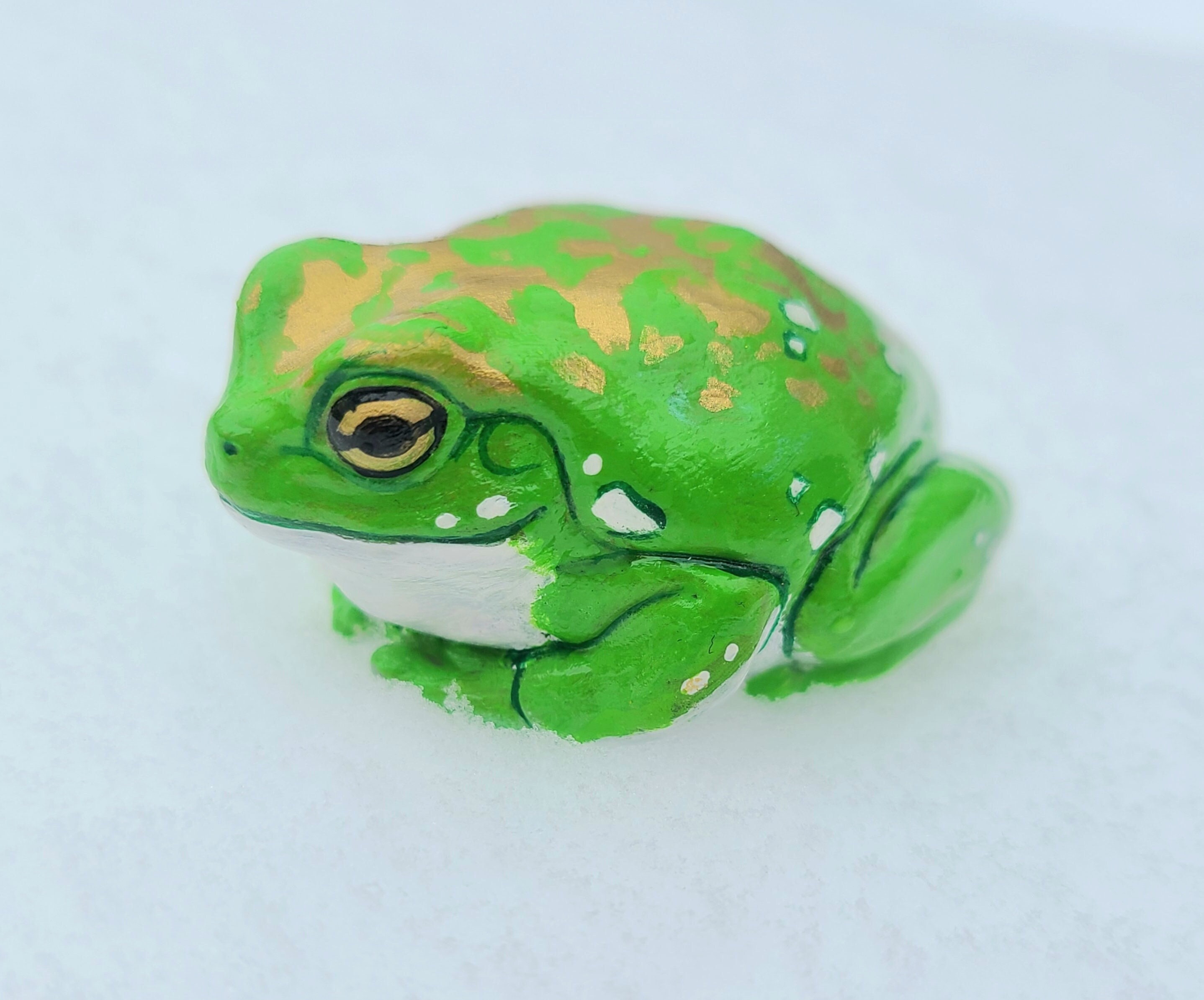 Gold Flake Australian White's Tree Frog / Dumpy - Frog Nugget ...
