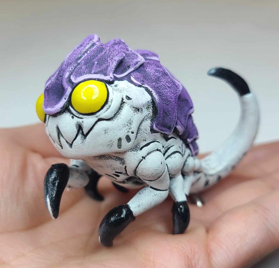 Cute Space Bug Alien Figure - "rippy" - Hand Painted Resin in Different ...