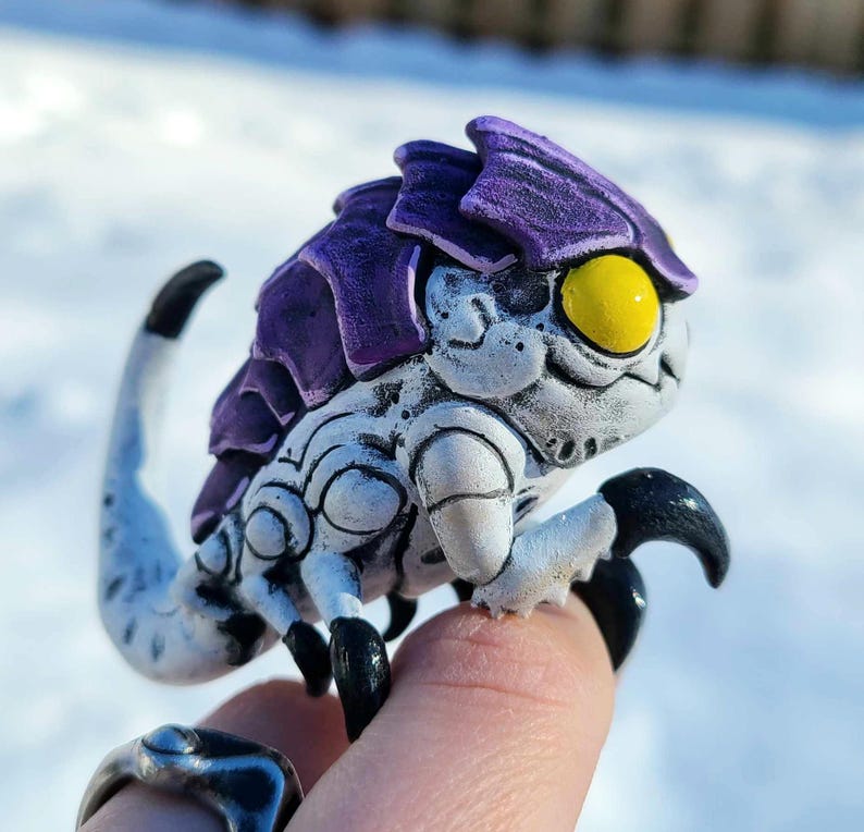 Cute Space Bug Alien Figure - "rippy" - Hand Painted Resin in Different ...