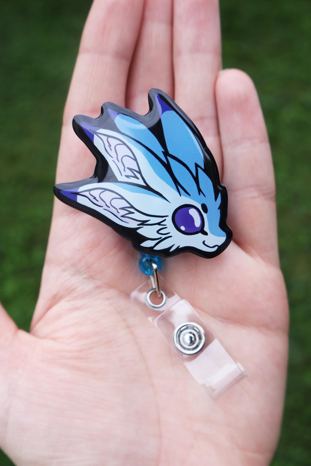 Blue Avali Badge Reel - Etsy