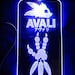 Avali Acrylic Rechargeable LED Badge - Color Changing Clear Laser Cut ...