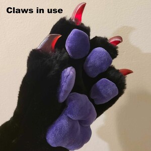 Red Monster Claws - Costume Cosplay Fursuit Claws 3D Printed Abs-like ...