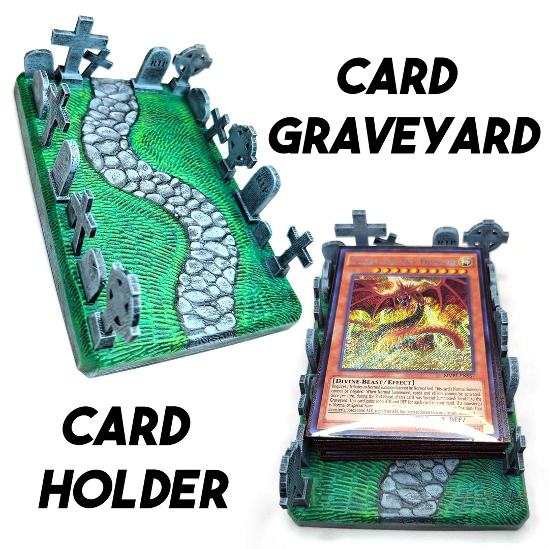 TCG Card Graveyard Card Holder - Resin Card Holder Unpainted and ...