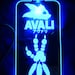 Avali Acrylic Rechargeable LED Badge - Color Changing Clear Laser Cut ...