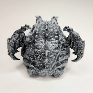 Frogoyle Gargoyle Pacman Frog Figure - Hand Painted Resin Frog - Etsy