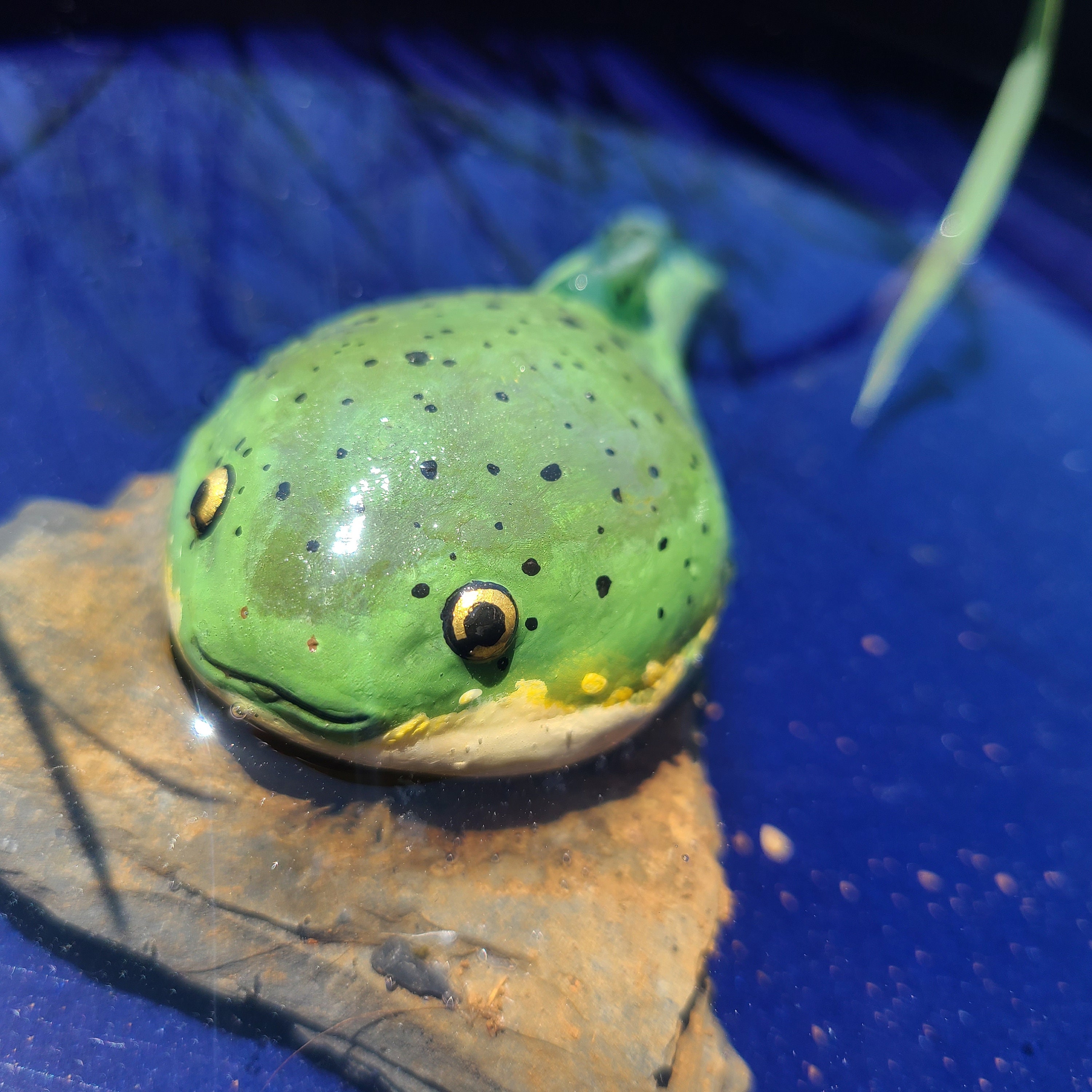 American Bullfrog Tadpole Figure Hand Painted Realistic - Etsy