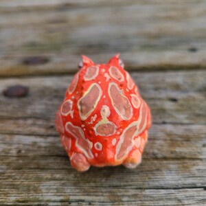 Strawberry Pineapple Pacman Frog Figure Realistic Handpainted Resin ...