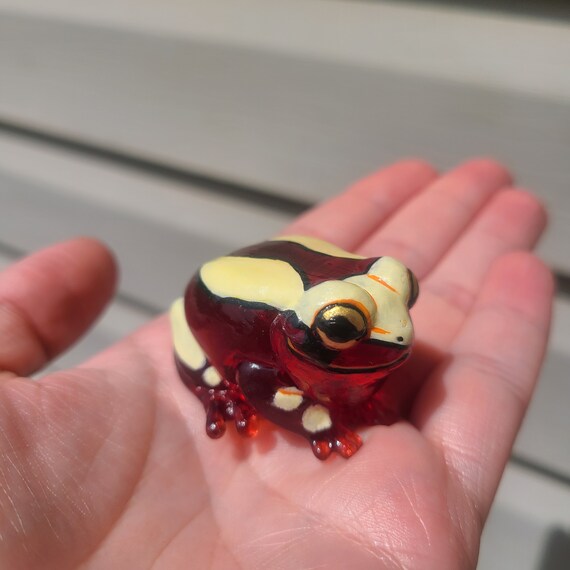 Clown Tree Frog Friend Hand Painted Resin Frog Figurine - Etsy