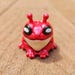 Alien Tree Frog Friend - Mars Red - Hand Painted Resin Frog Figurine - Etsy
