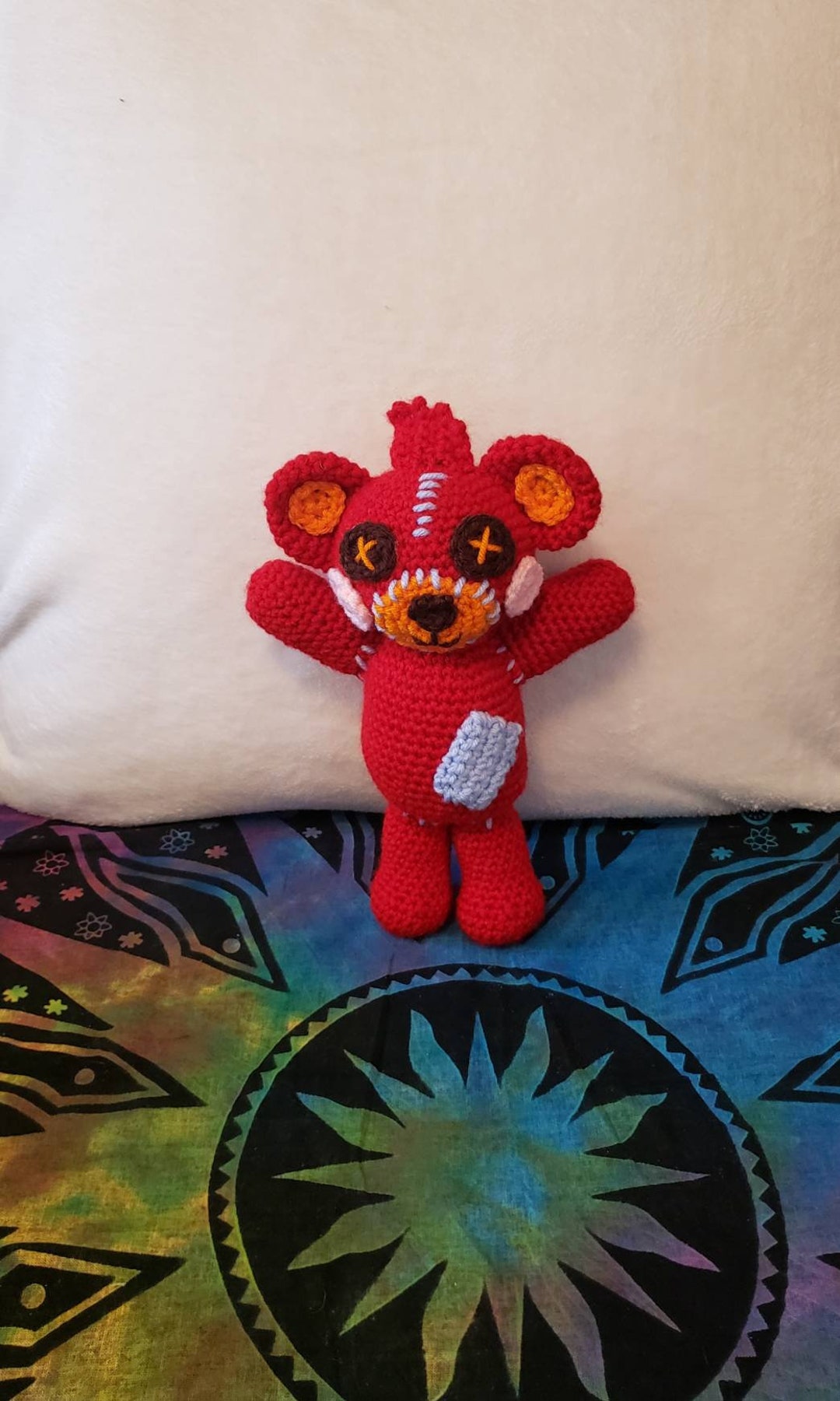 Crocheted Cocomelon Red Teddy Bear - Etsy