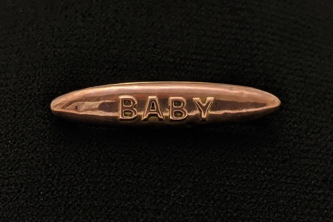 Gold Baby Brooch - Etsy