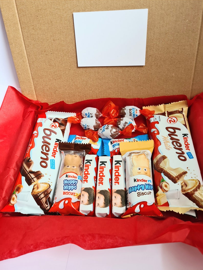 Kinder Bueno Chocolate Gift Box Letterbox Chocolate Kinder - Etsy