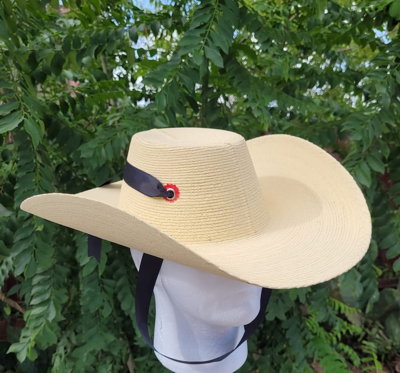 Palma Hat Sombrero Calentano 100% De Palma Hecho En Tlapehuala - Etsy