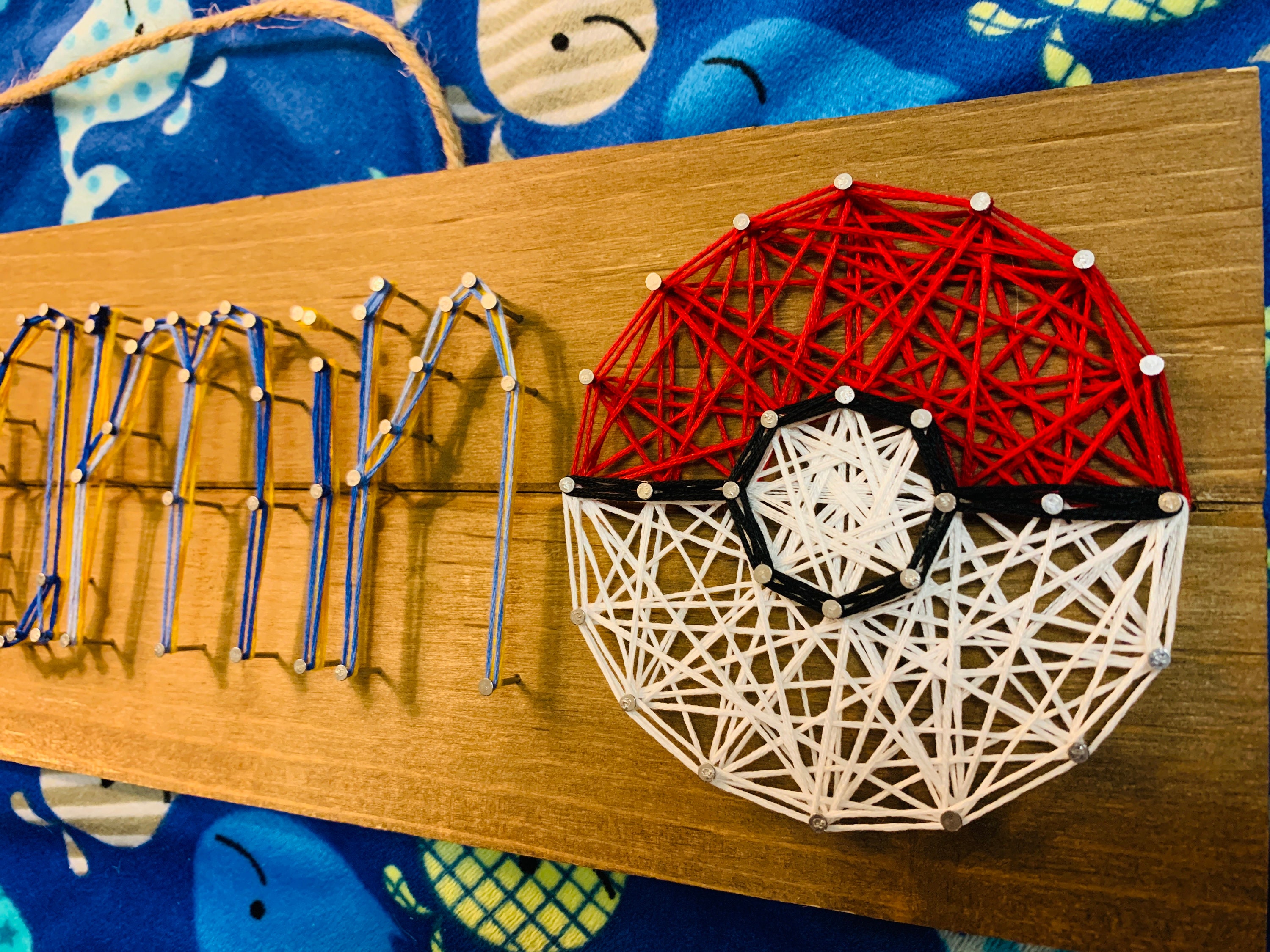 Pokémon Personalized Kids Name Pikachu String Art. Kid's - Etsy.de