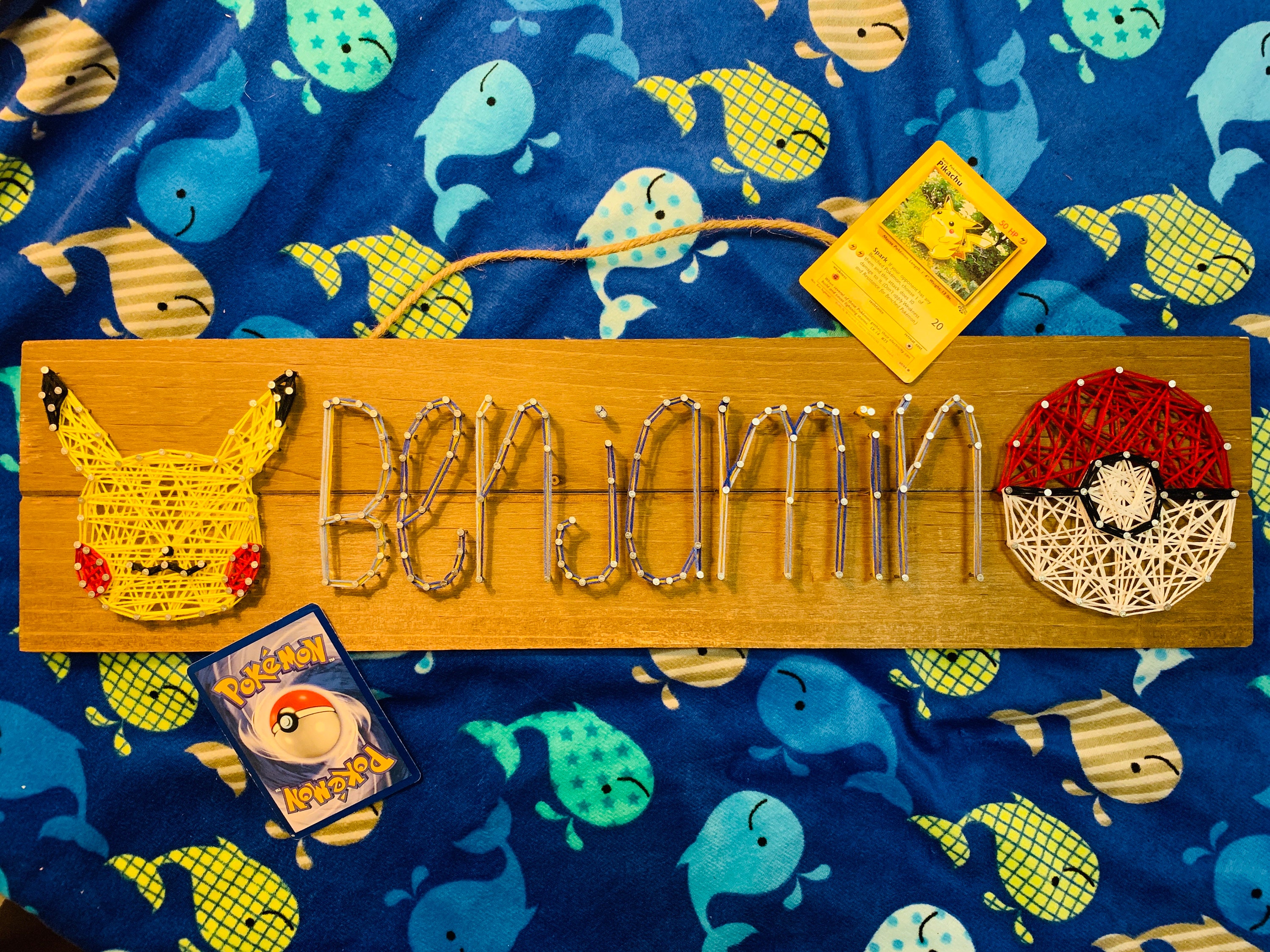 Pokémon Personalized Kids Name Pikachu String Art. Kid's - Etsy.de