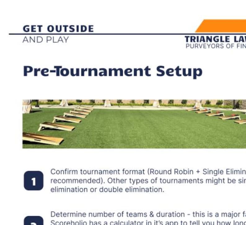 DIY Cornhole Tournament Guide – All-in-one PDF to Run Your Own ...