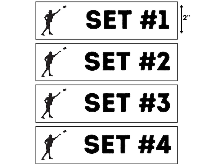 Printable Number Board Cards for Cornhole Tournament - Includes for up ...