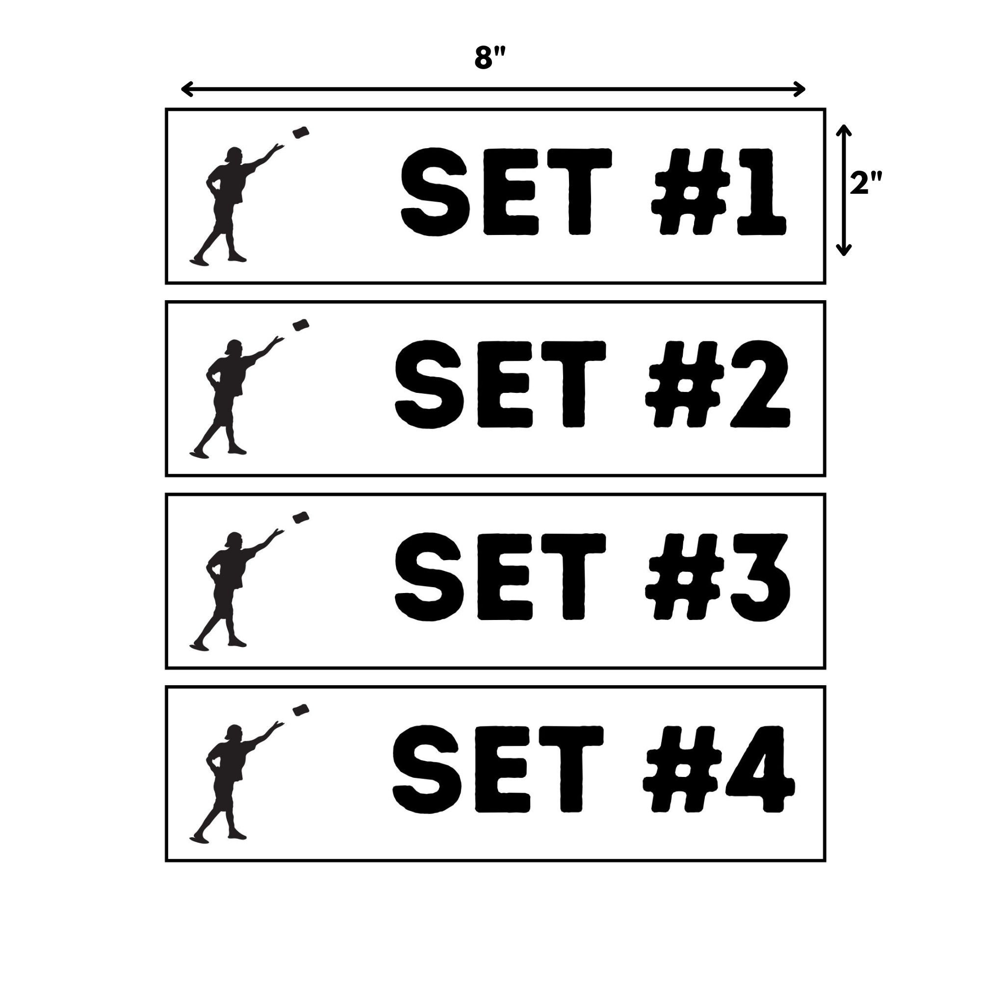 Printable Number Board Cards for Cornhole Tournament - Includes for up ...