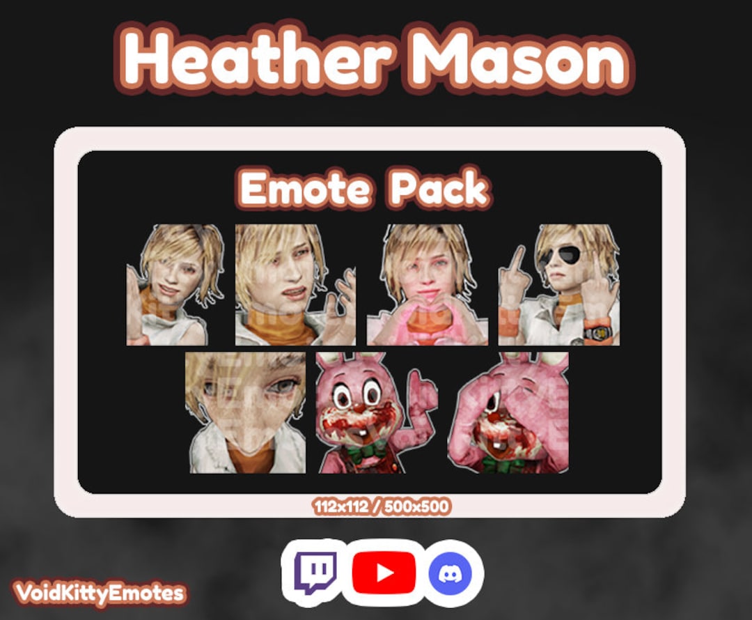 Heather Mason and Robbie Emotes Silent Hill 3 Dead by Daylight Twitch ...