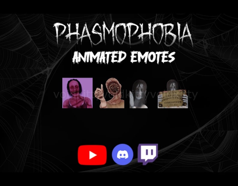 Phasmophobia Animated Twitch Emotes Discord/youtube | Streamer | Vtuber ...