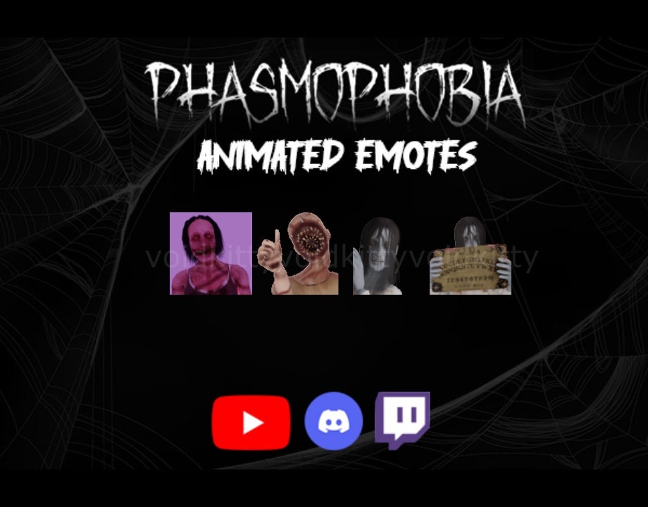Phasmophobia Animated Twitch Emotes Discord/youtube | Streamer | Vtuber ...
