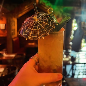 15 PACK - Summerween Hallowtiki Spiderweb Paper Cocktail Drink ...