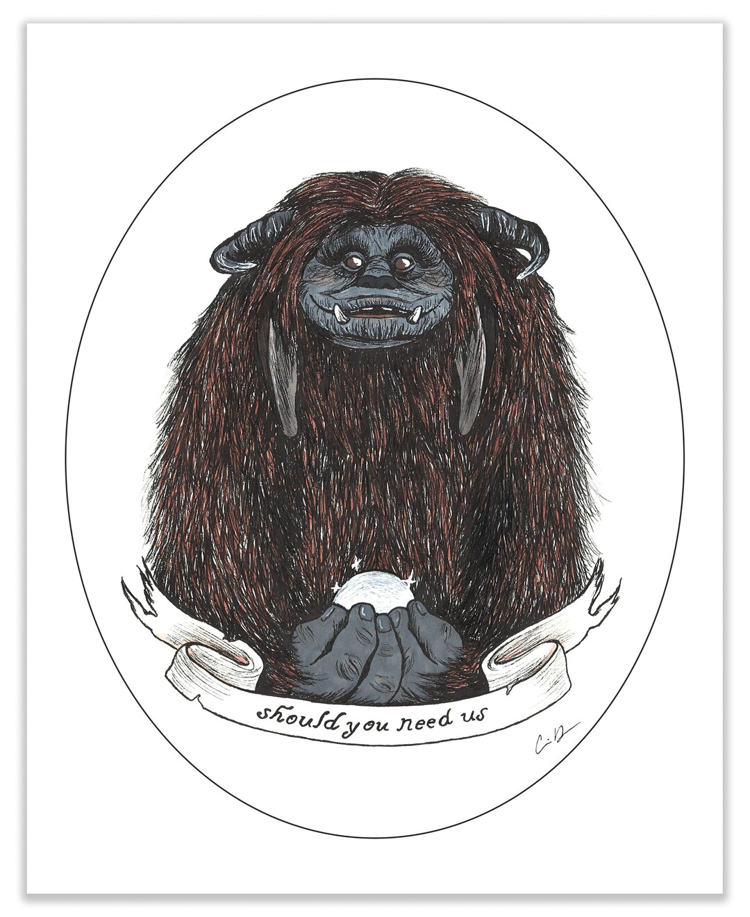 Labyrinth Movie Inspired Ludo Art Print - "should You Need Us"- Monster ...