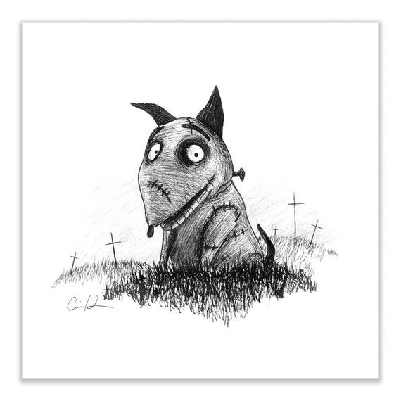 Frankenweenie Sparky Drawing