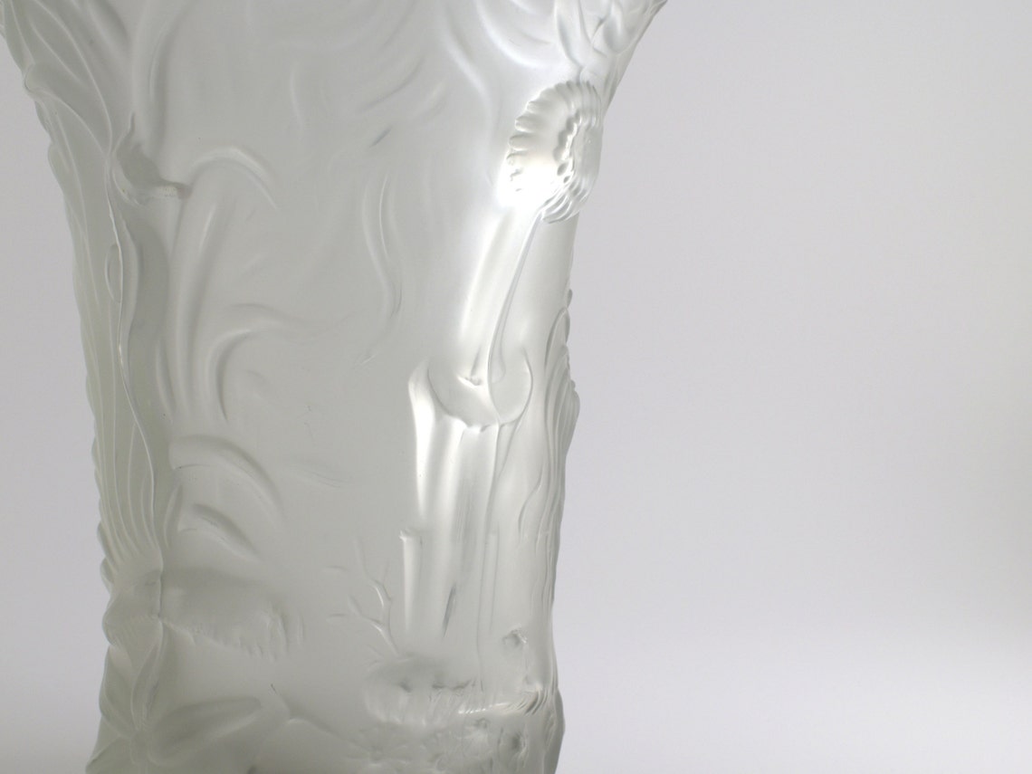 Czech Glass Vase Barolac Inwald, Marine Life, Designed by Rudolf ...