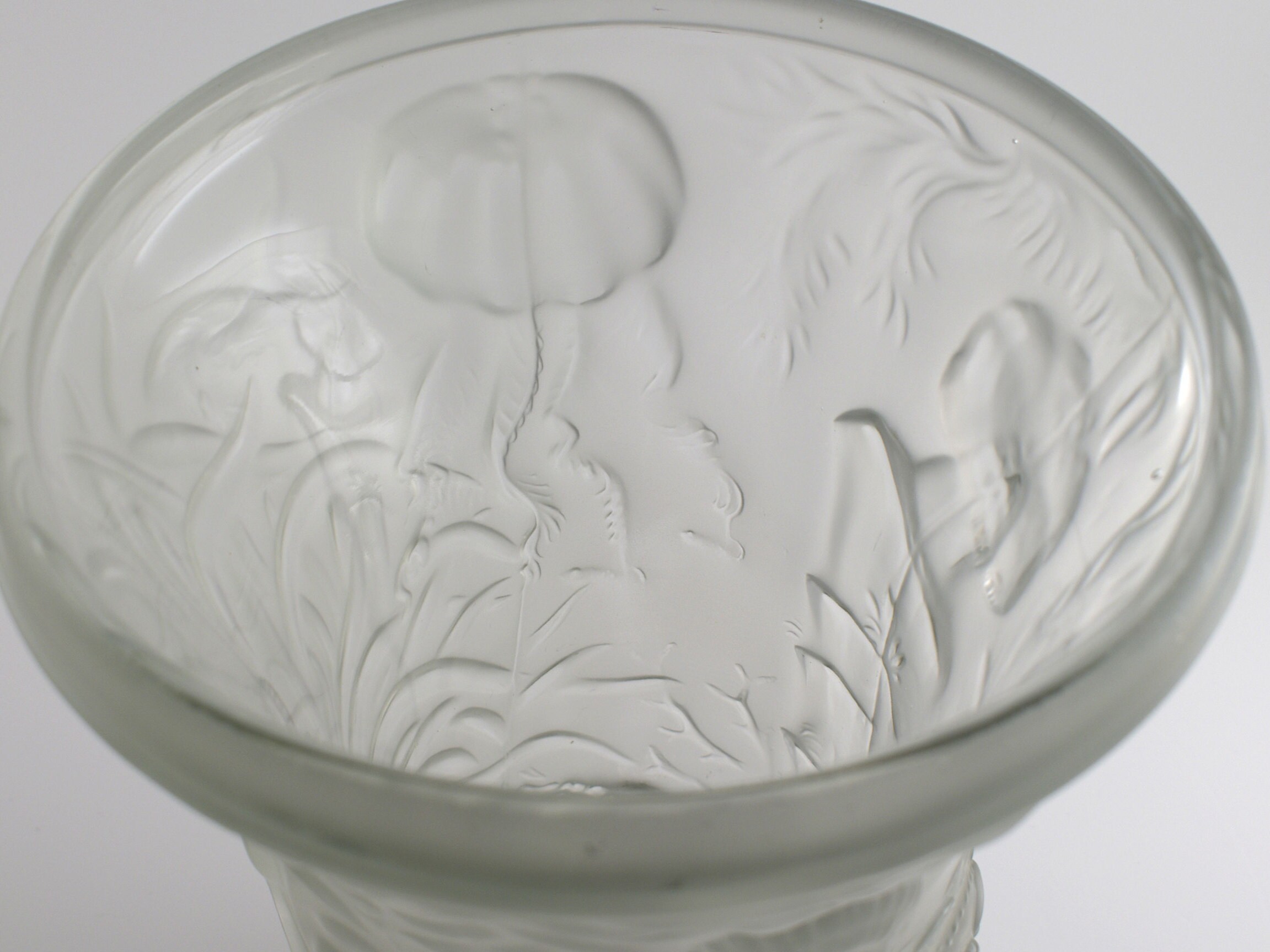 Czech Glass Vase Barolac Inwald, Marine Life, Designed by Rudolf ...